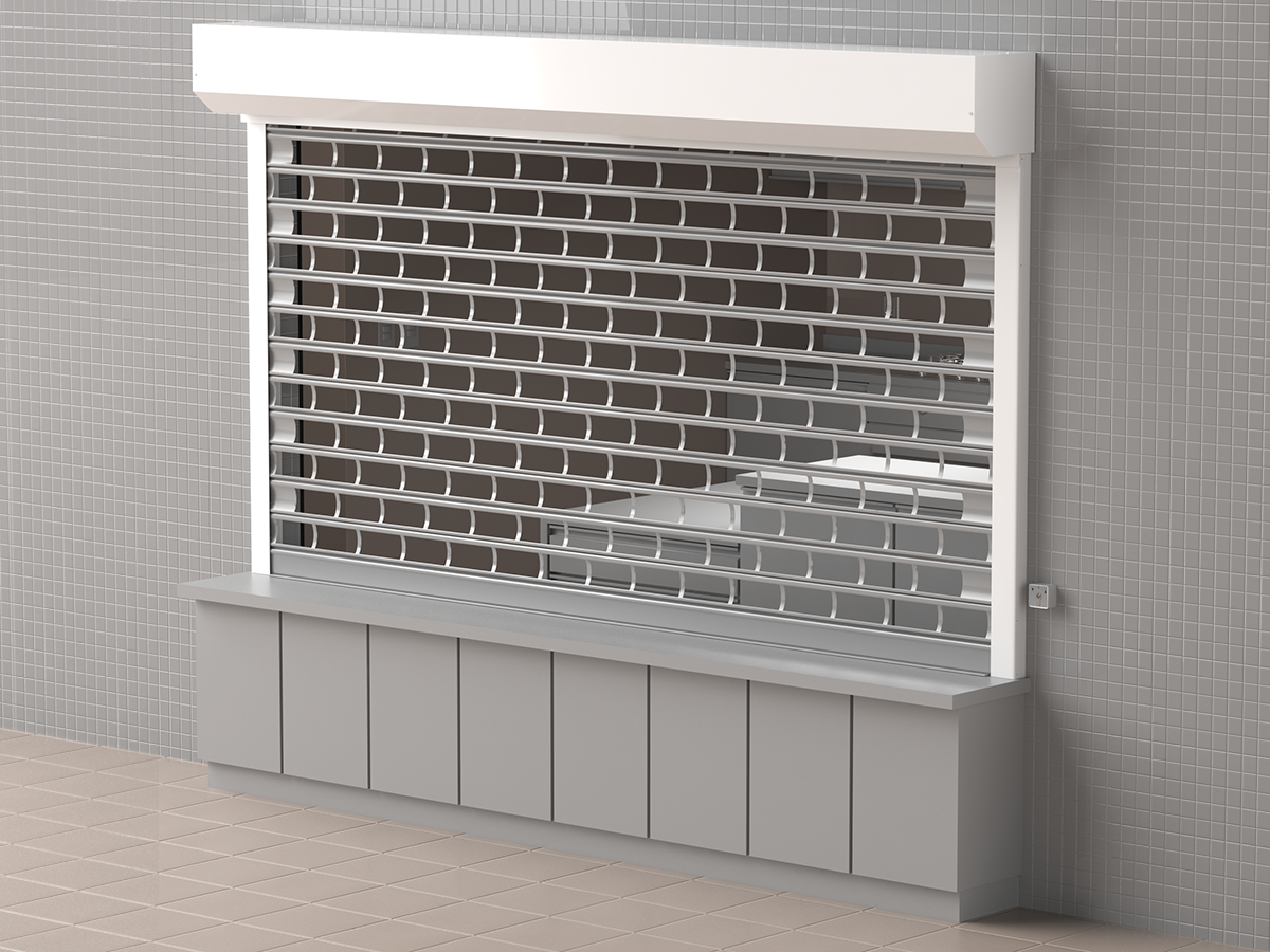 Roller Grille Bar Servery Shutter - 69% Vision | Security Direct