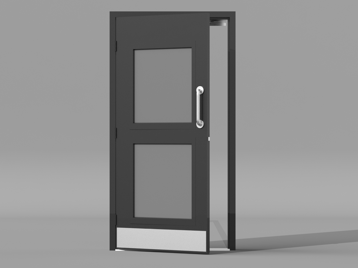 Slimline Fully Glazed Security Rated Doors | Security Direct